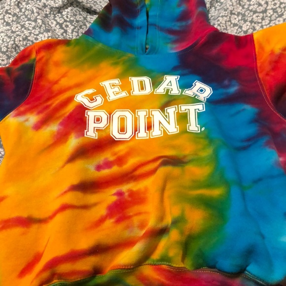 Tops | Cedar Point Tie Dye Hoodie | Poshmark